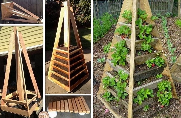 2-Vertical-Pyramid-Garden-Planter-DIY - Živeti sa prirodom